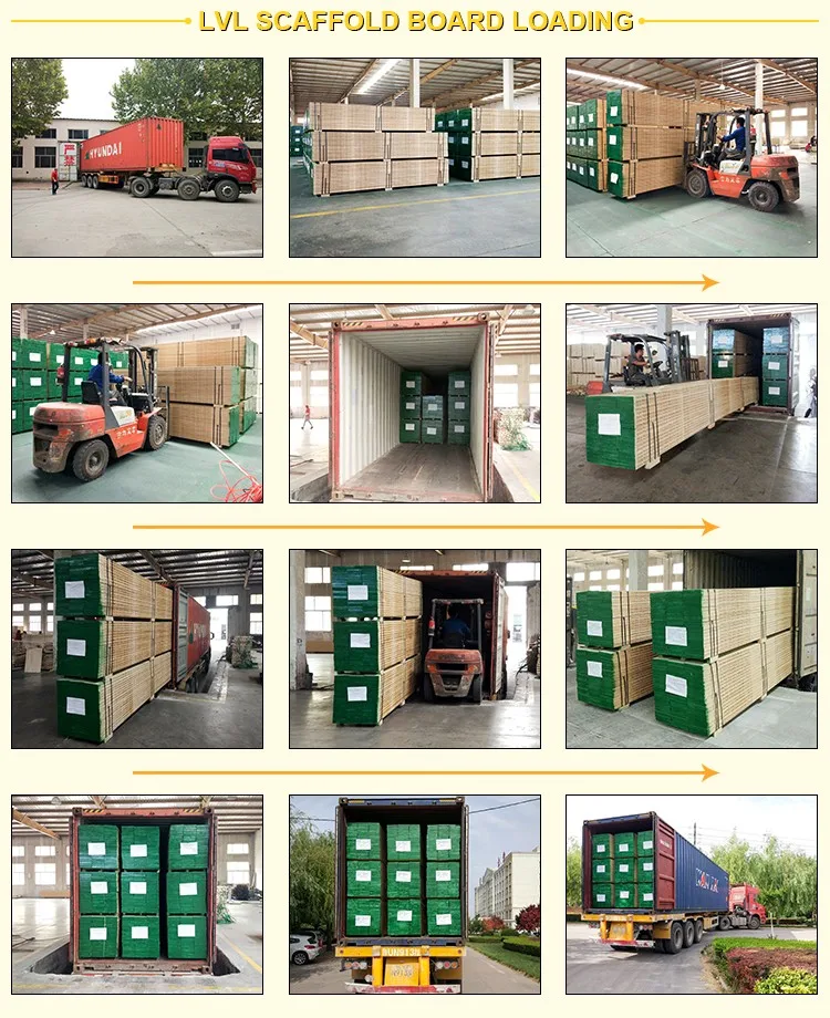 Radiate Pine WBP Phenolic Glue and Waterproof OSHA LVL Scaffold Board ...