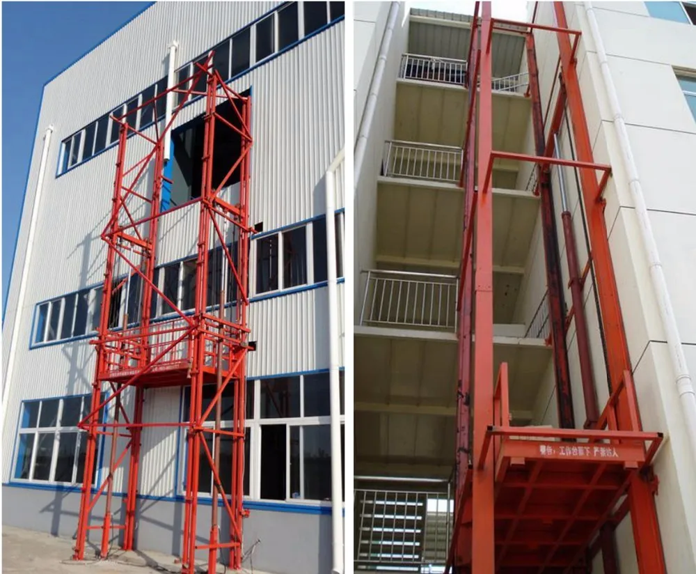 High Speed Freight Elevator Hydraulic Guide Rail Cargo Lift For ...