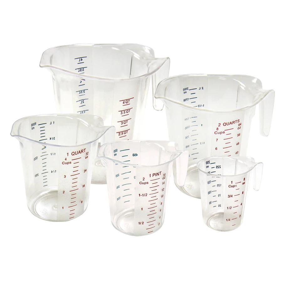 50ml Minimum Unit 2 Sides Capacity Markings Small Plastic Measuring Cup ...