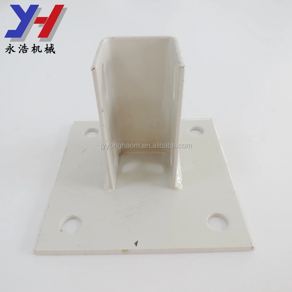 OEM ODM Custom Fence Post Mounting Square Tube Wall Bracket