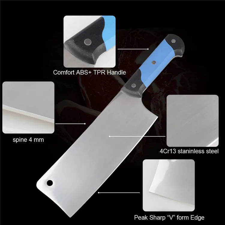 Turkish Design Narrow Blade Cleaver Cutting Frozen Meat Knife For Kebab ...
