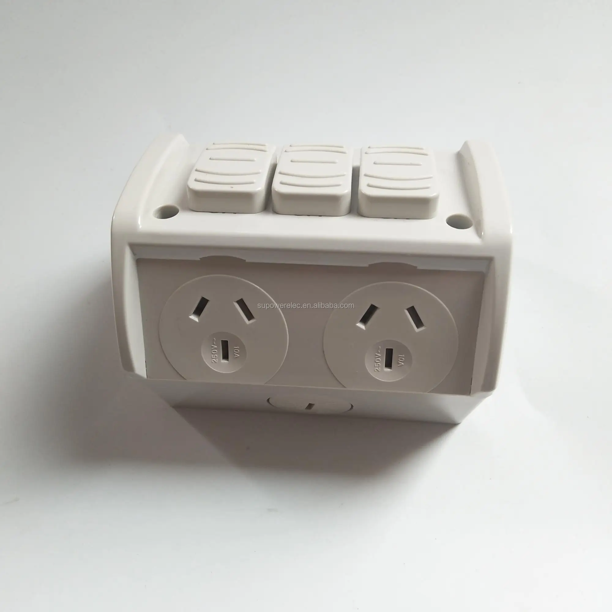 Supower 250V 2gang 10A Weatherproof GPO - Reliable Sockets
