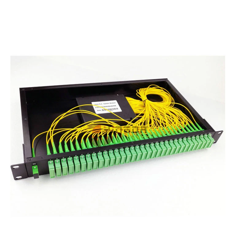 Ftth 2 4 6 8 12 24 48 96 Core 1u Odf Box Sliding Din Rail Rack Mount Sc ...