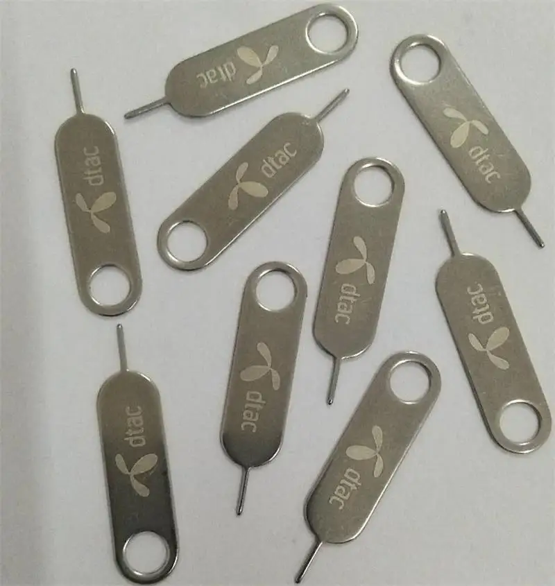 Custom Made Logo Sim Card Ejector Pin - Stainless Steel