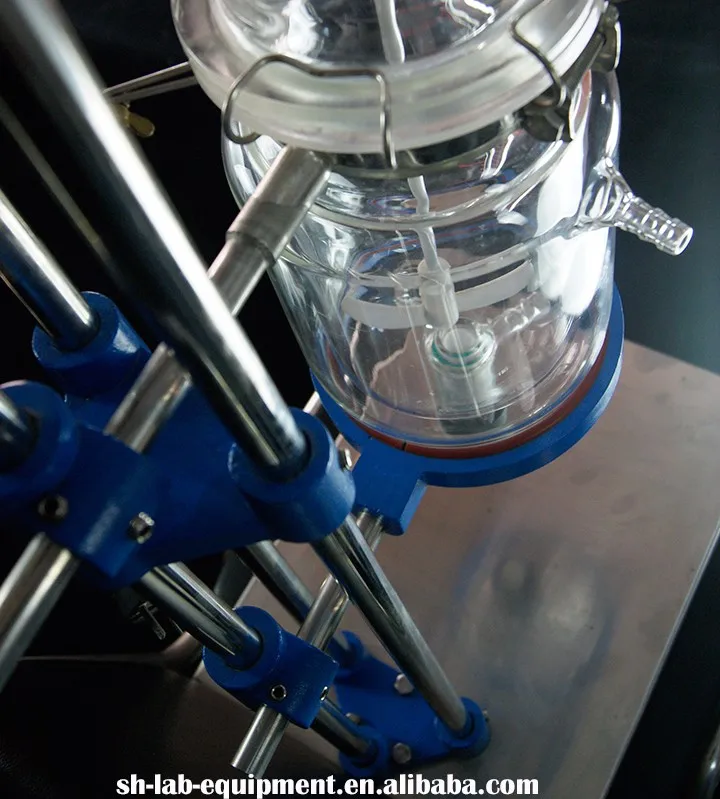 Laboratory 1L 2L 3L 5L Jacketed Glass Reactor with borosilicate glass 3 ...