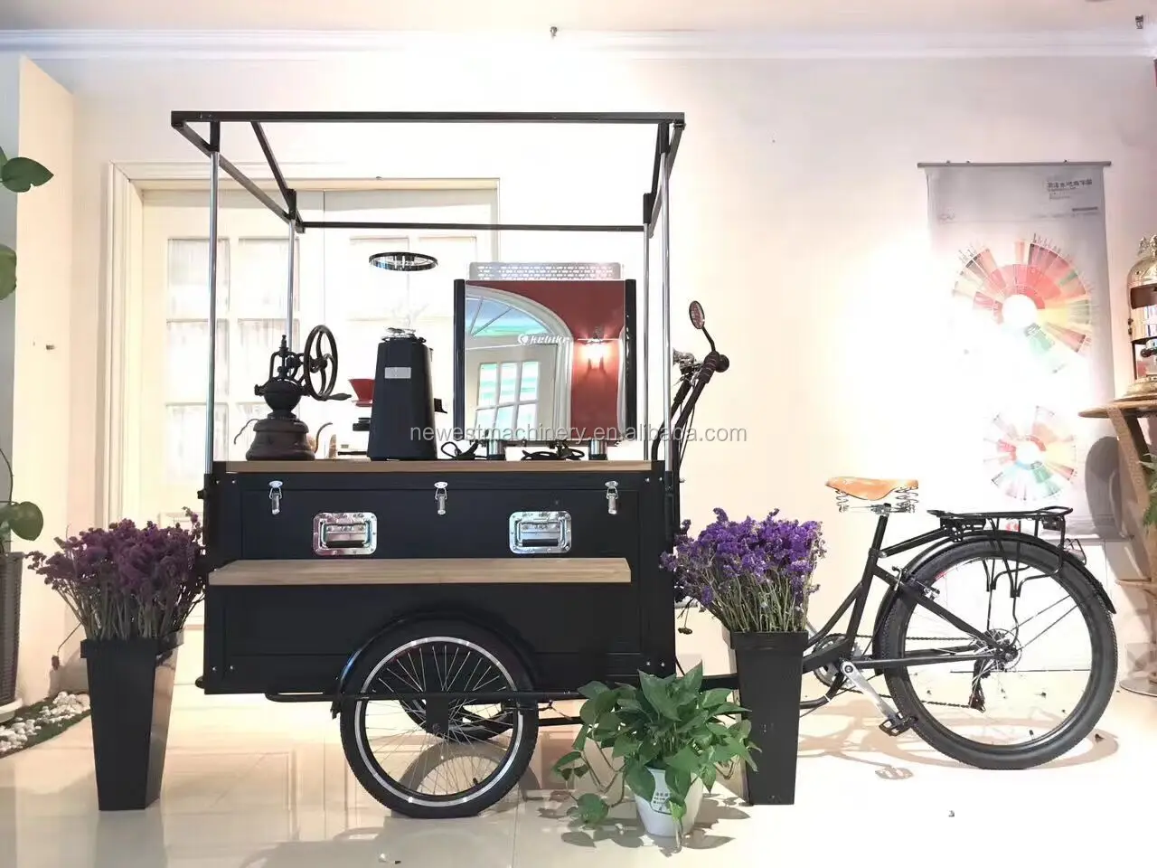 Mobile Coffee Cart - Perfect for Ice Cream & Coffee Maker