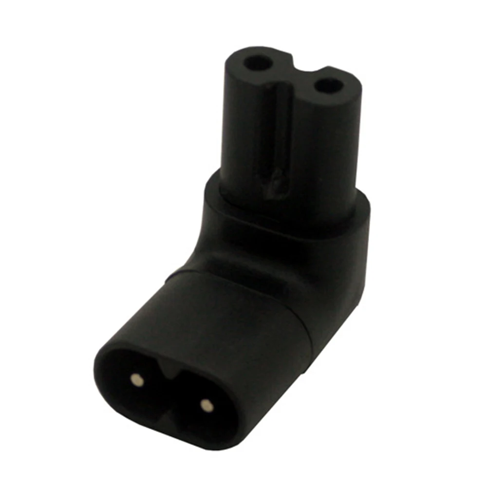 Right Angle Iec 320 3-pin C7 Male Plug To C8 Female Power Adapter ...