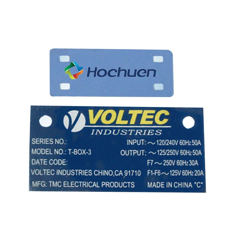 Custom Service Tag Seral Number Printed OEM Nameplate Decal Label Silk ...