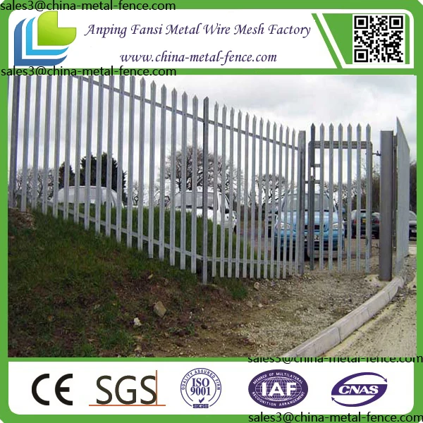 Anti-Thief High Security Steel Palisade Fence with Spike for Telecom ...