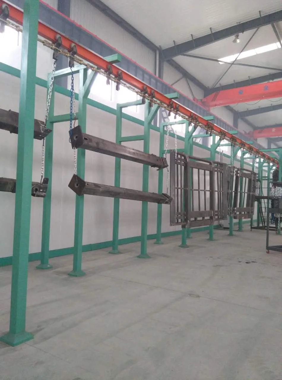 Powder Coating Equipment For Fasteners/ Conveyor Paint Line Cascade For ...