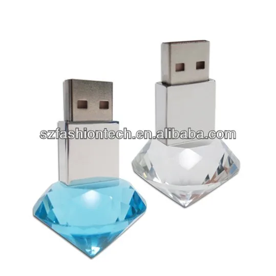 Diamond Usb Memory Stick Shape Crystal Usb Flash Drive - Buy Diamond ...
