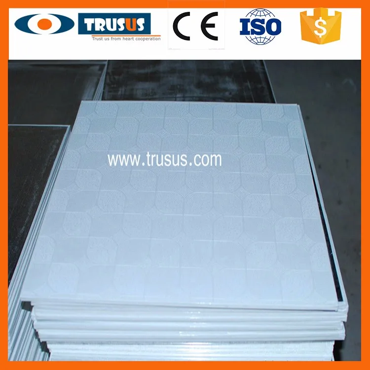 Drywall Absorption Glass Fiber Reinforced Gypsum Board Ceiling Tiles