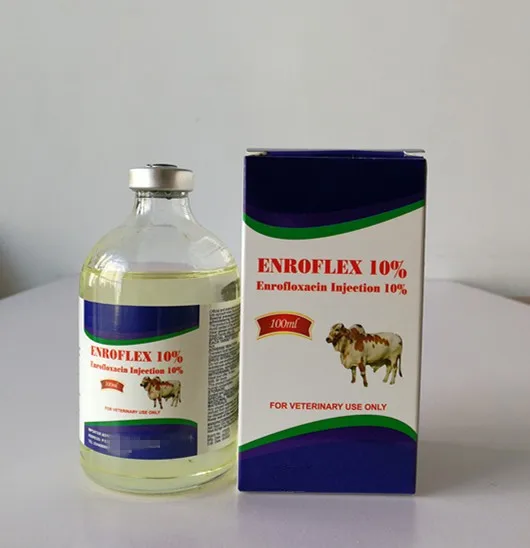 Veterinary Medicine Antibiotic Enrofloxacin Liquid Injection For Cow ...