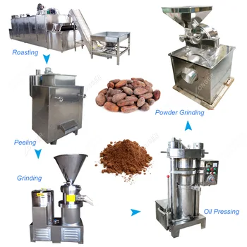 Ce Approved Industrial Cacao Bean Powder Making Machine Cocoa Powder ...