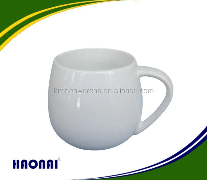 White Ceramic Mug Cup/14oz Round Ceramic Coffee Mug With Decal - Buy ...