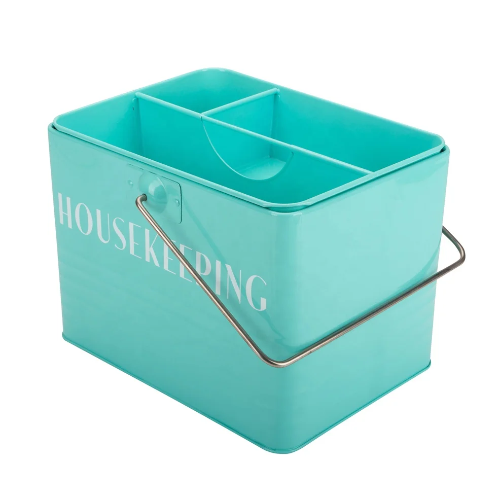 Home Storing Transporting Housekeeper Galvanized Steel Metal Cleaning ...