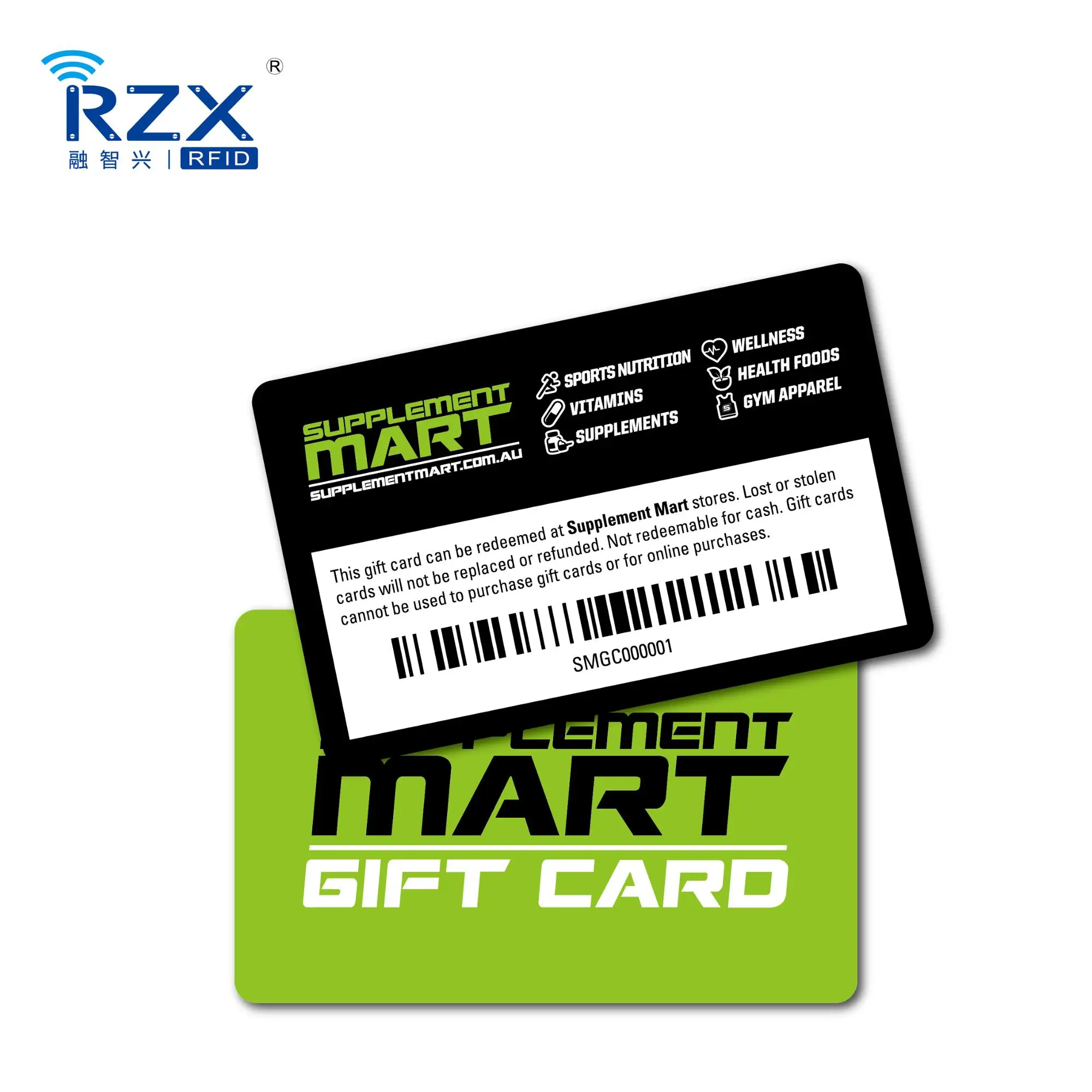 CR80 PVC Magnetic Card with QR Code for Supermarket Loyalty