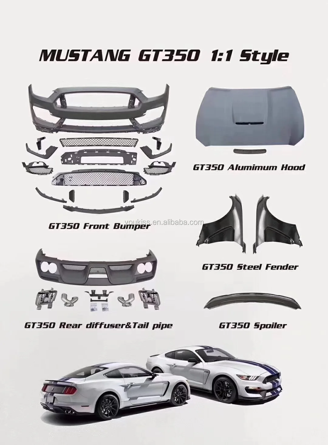 Ford Mustang GT350 Body Kit - Enhance Your Vehicle's Style