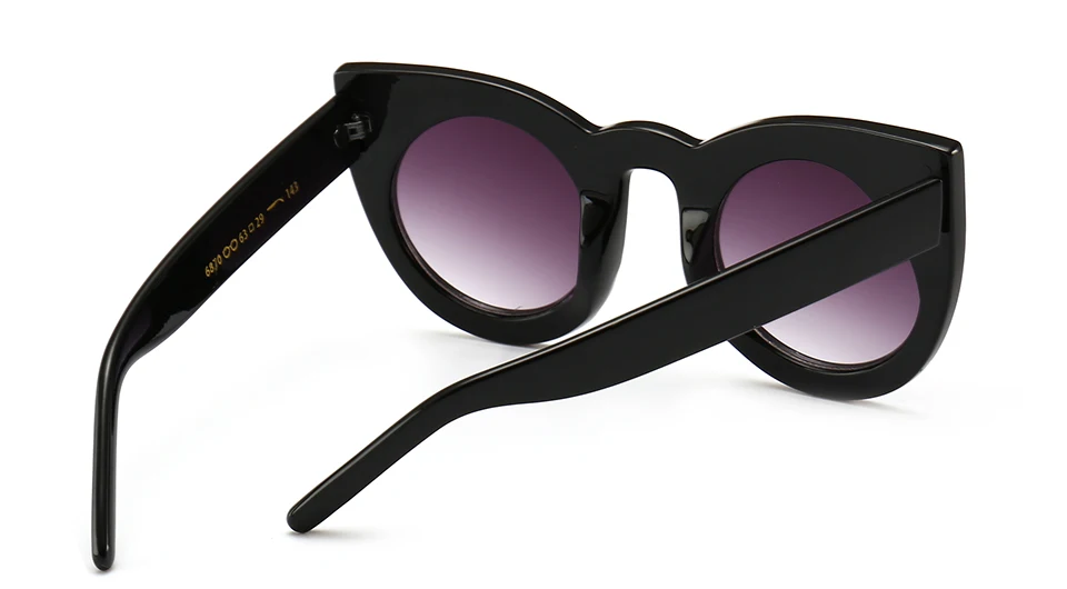 10245 Superhot Eyewear 2018 Round Cateye Sun Glasses Fashion Brand