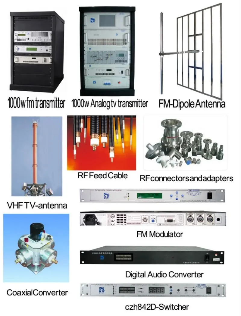 CZH618F 1KW Rack FM Radio Station Broadcast Transmitter