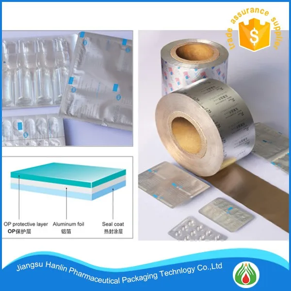 Opv/ink/al/hsl Ptp Pharmaceutical Aluminum Foil For Tablets - Buy Ptp ...