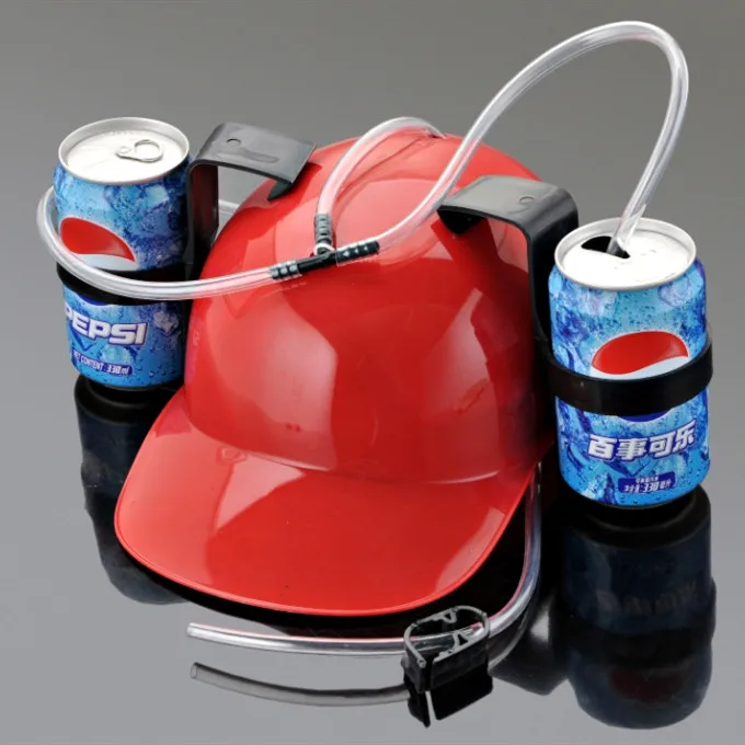 Creative Beer Drinking Hat Party Games Drinking Helmet Hat for Hands ...