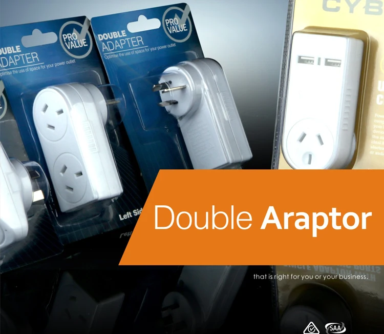 Australia Double Adaptor Vertical - Buy Adaptor,Vertical Adaptor,Double ...