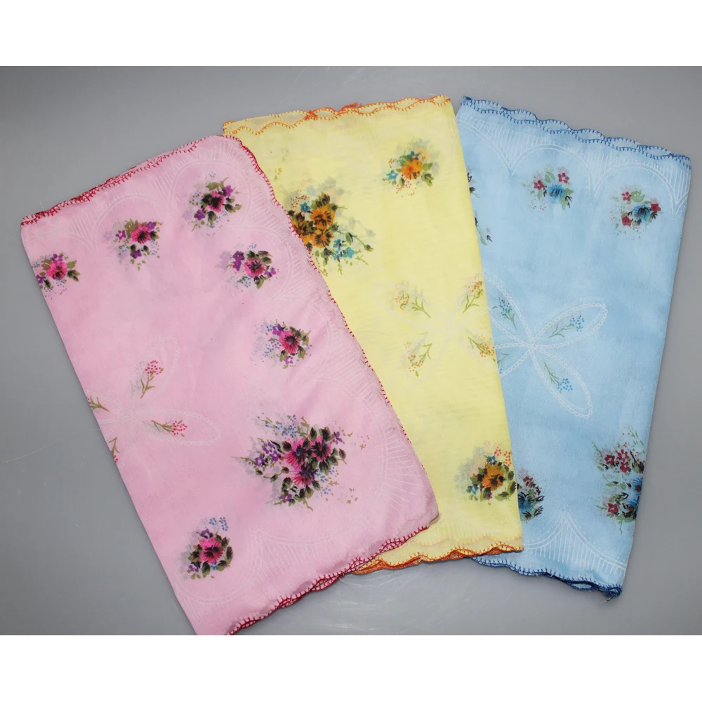 2018 Knit Handkerchief Fabric Practical 100% Cotton Square Blank ...