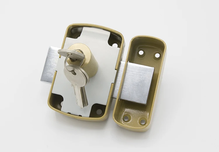 Euro Mechanical Gate Rim Lock with Keys - Secure & Durable