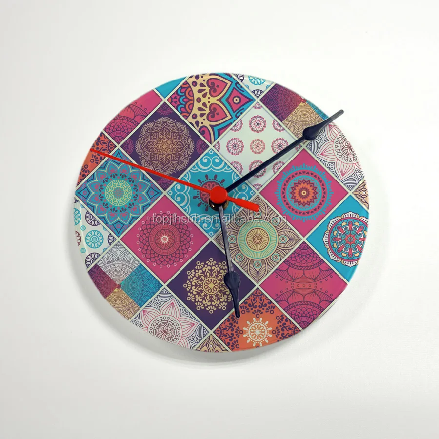 Sublimation Blanks Glass Wall Clocks For Sublimation Printing - Buy ...