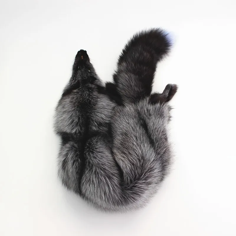 Factory Supplier Genuine Silver Fox Fur Pelt Natural Animal Fur Skin ...