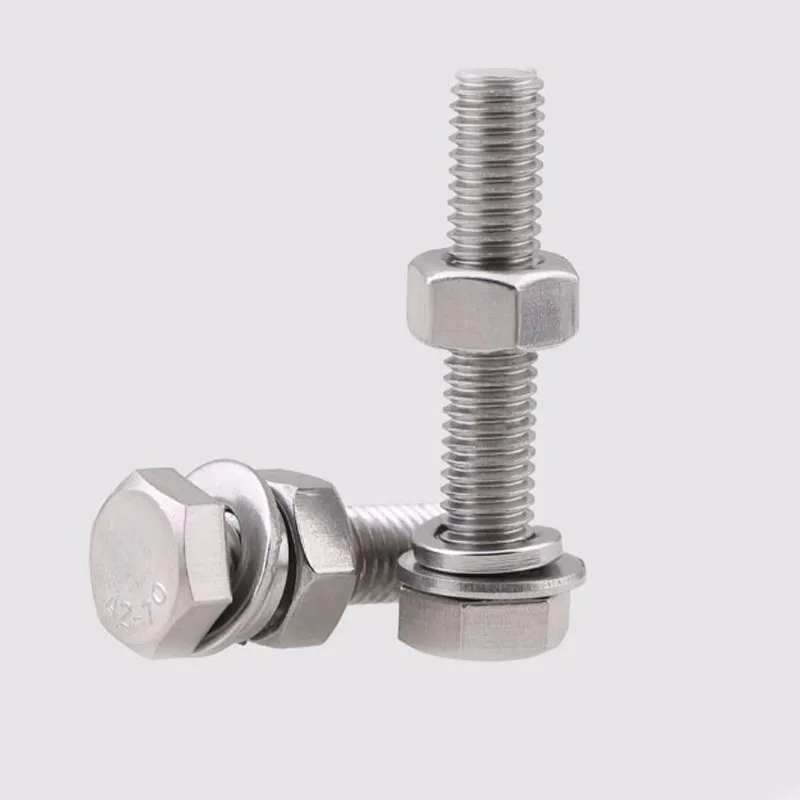 M10 M14 M18 Stainless Steel SS 304 316 Hex Bolt and Nut