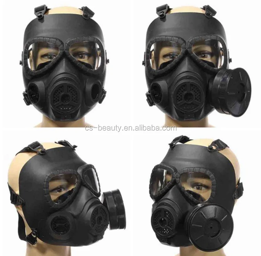 Tactical Masks Resin Full Face Fog Fan Gas Masks For Cs Wargame ...