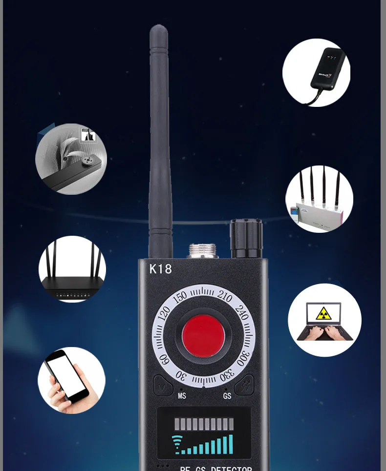 K18 Anti Camera RF Detector - Efficient Privacy Solution
