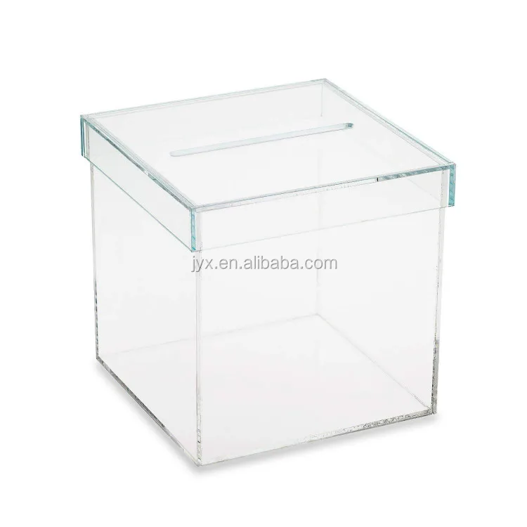 Transparent Acrylic Money / Coin Box With Locks - Buy Money Box,Coin ...