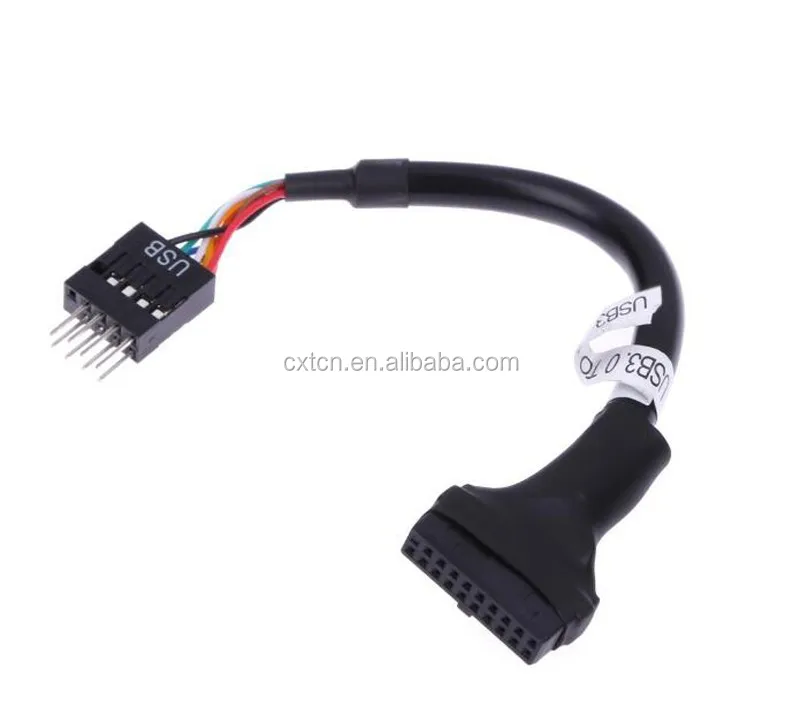 20pin 19pin Usb 3.0 Female To 9pin Usb 2.0 Male Motherboard Cable ...