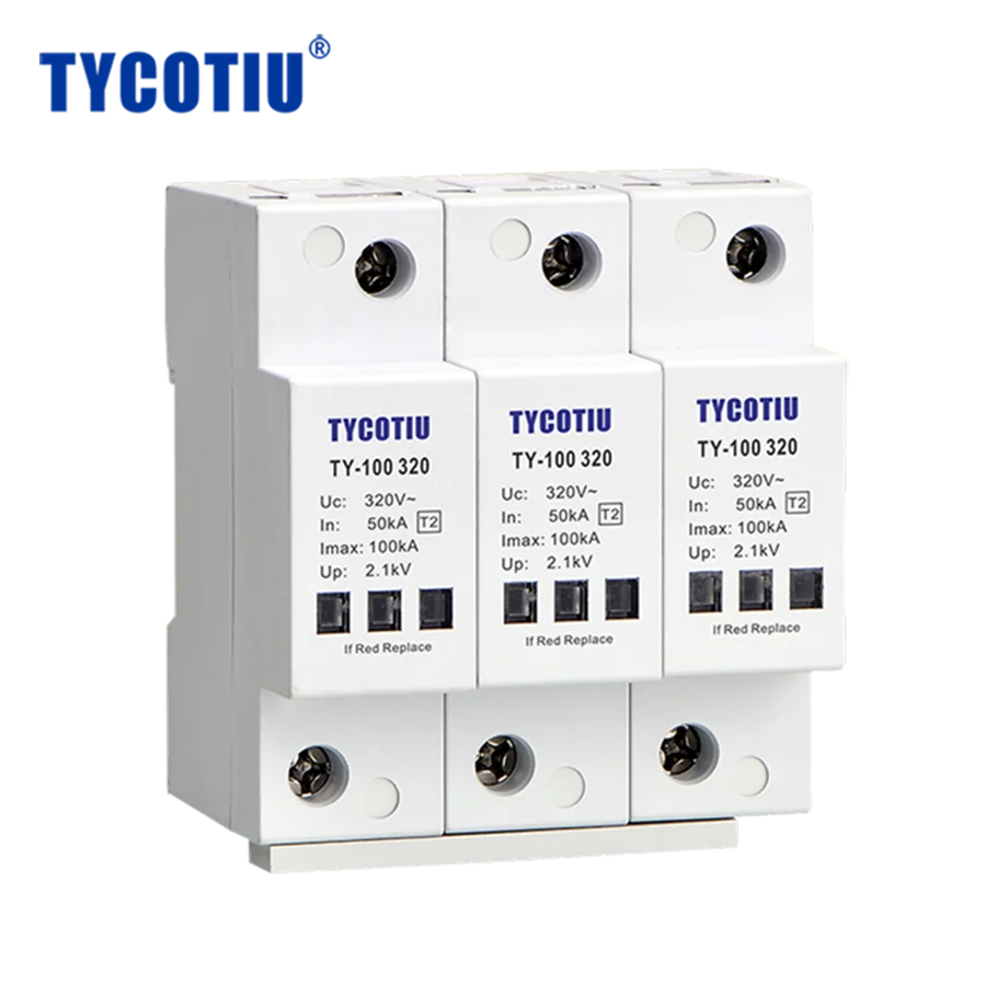 Tycotiu Ty-100 320 3p 100ka Low Voltage Surge Arrester Tvss Surge ...