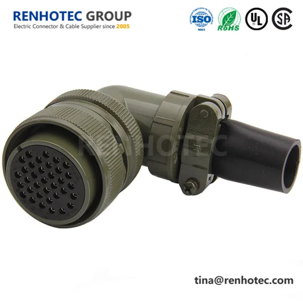 Amphenol Ms3106a28-15s Cable Connector 35 Pin Female Socket With Cable ...