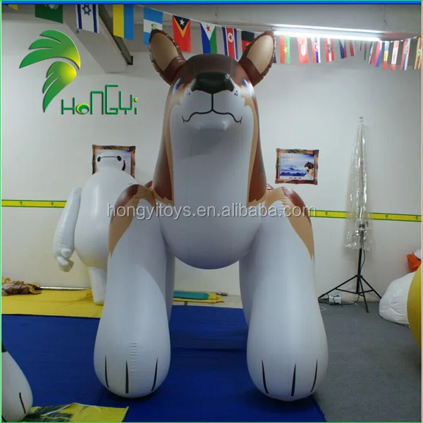 New Style 3m Tall Inflatable Wolf Dog Toy From Hongyi / Pool Toy ...