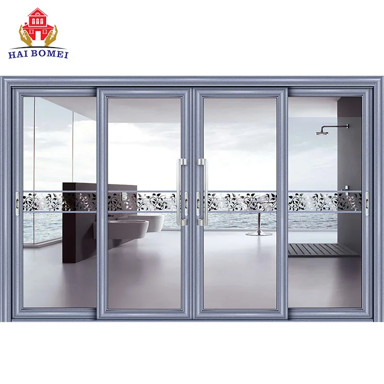 Modern Design Aluminum Metal Frame Sliding Door - Buy Sliding Door For ...