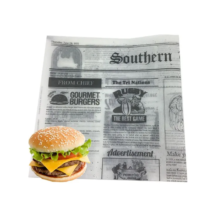 Custom Greaseproof Deli Sandwich Wrap Paper Deli Wrap Paper Sheets ...