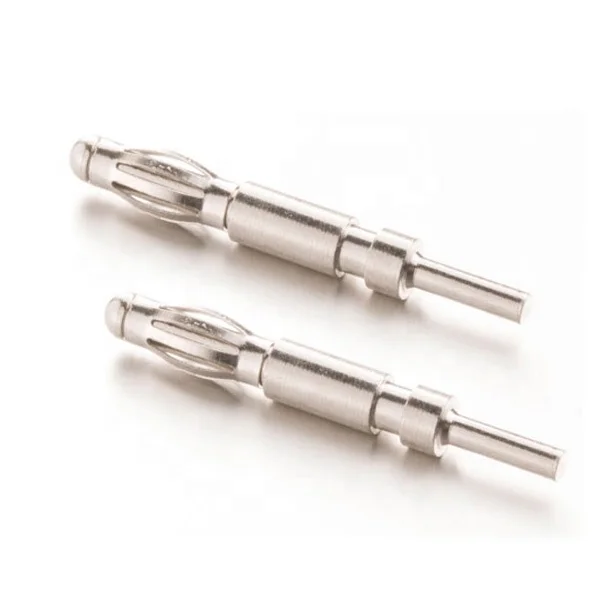 Custom Brass Gold Plated 2mm Banana Pin Plug Connector