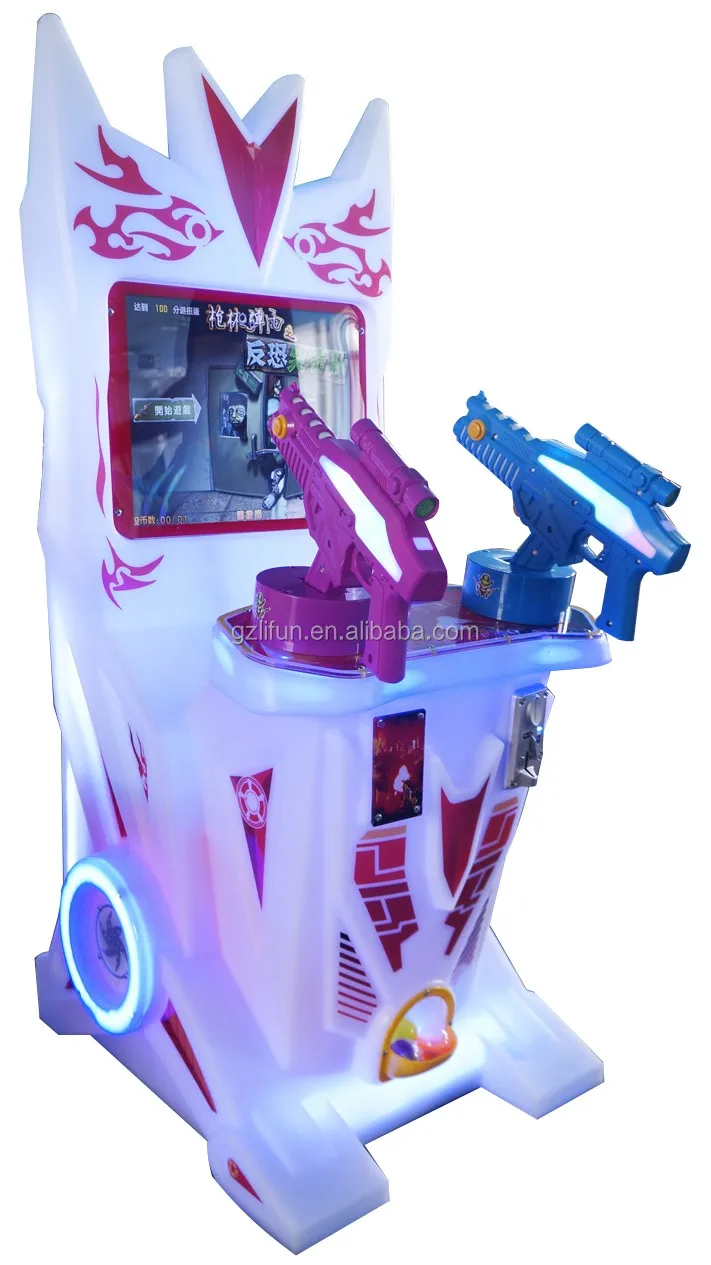 Plastic Shooting Gun Mini Arcade Game Machine With Led Lighting - Buy ...