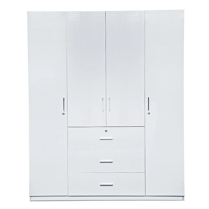 6 Door Design White Cream Wardrobe With Laminate - Buy 6 Door Wardrobe ...