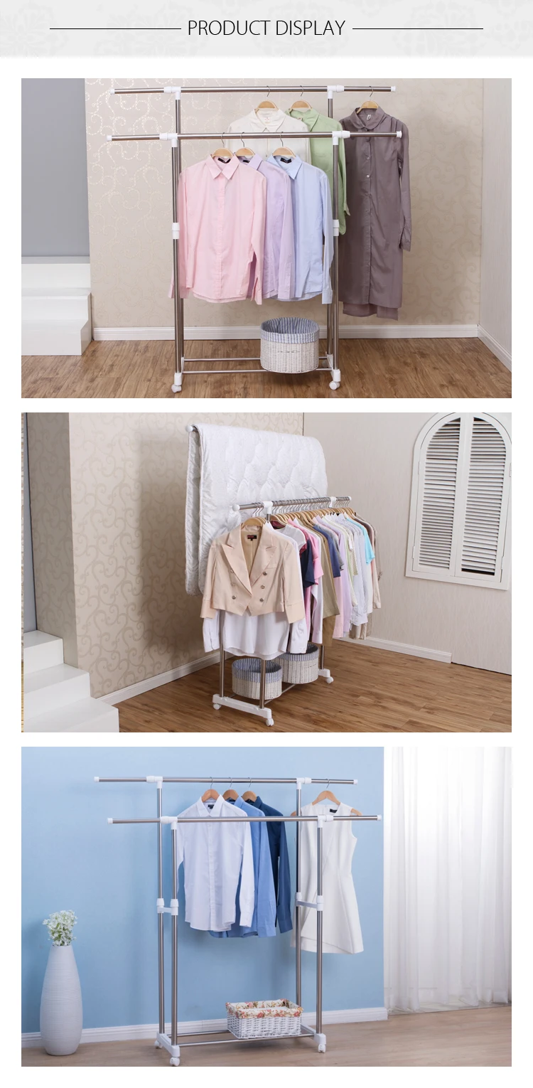 High Quality Double-pole Extendable Clothes Hanger| Alibaba.com