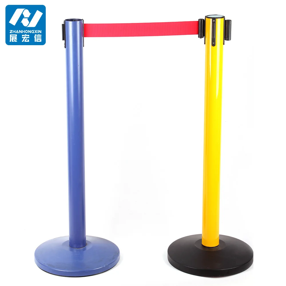 4 Way Cassette Post Queue Line Divider Stand - Secure & Efficient