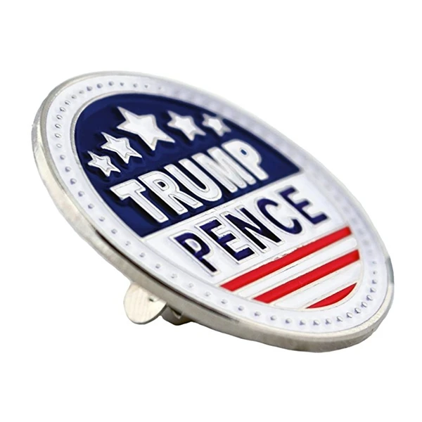 Custom Silver Metal Donald Trump Magnetic Hinged Lapel Pin - Buy High ...