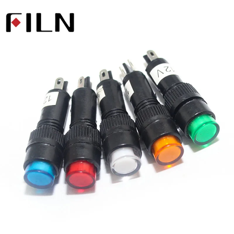 FILN 8mm Hole Indicator Lamp - LED Signal Light for Effects