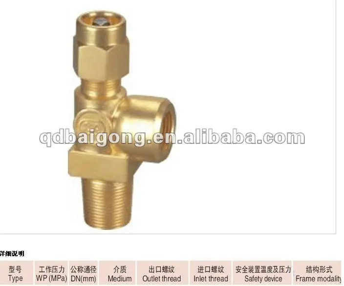 QF-2D Valve for Oxygen Cylinder - High Pressure & Safety