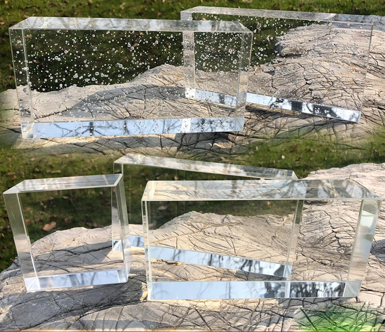 Crystal Glass Block/brick for Decoration Wall Can Be Customized